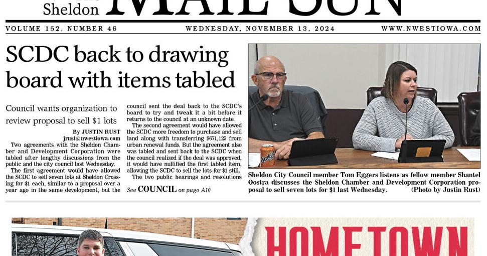 The Sheldon Mail-Sun Nov. 13, 2024 | | nwestiowa.com