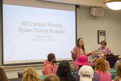 Student senate discusses potential bylaw changes, swears in new members ...