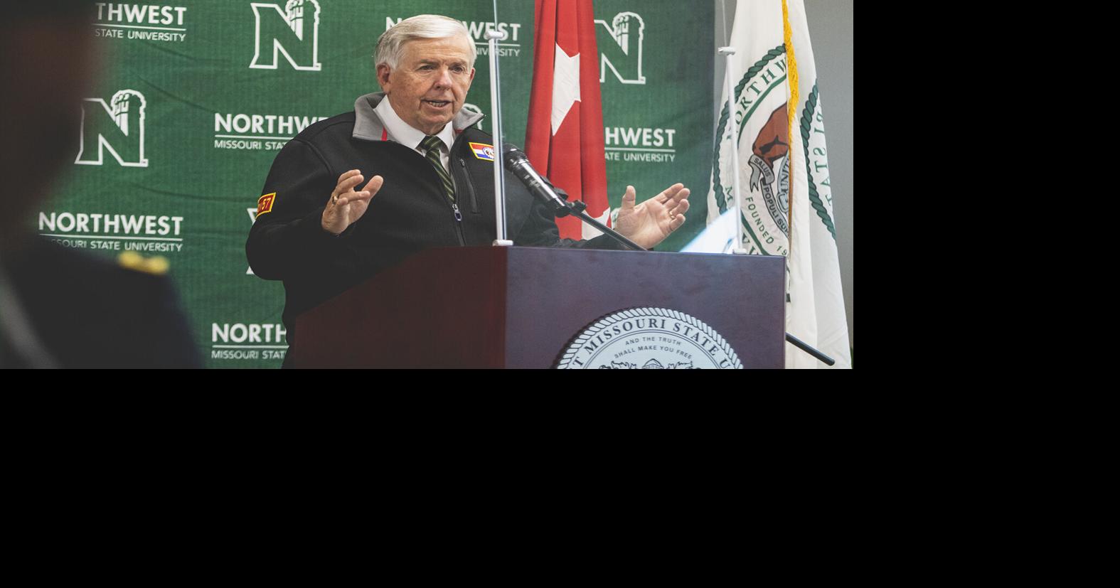 Governor Parson speaks at Veterans Day ribbon cutting for military ...