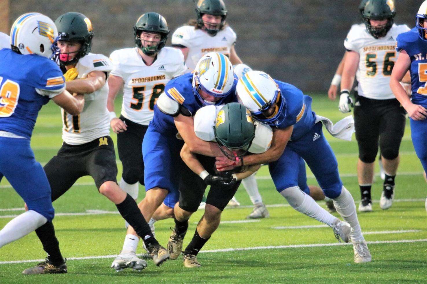 St. Pius X outlasts Maryville football in shootout, Spoofhounds fall to ...