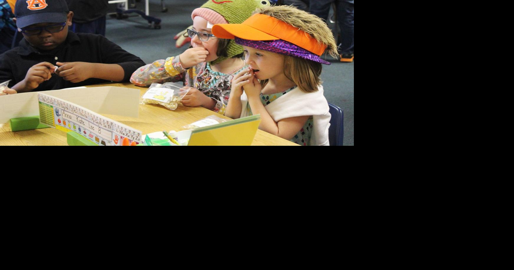 Crazy hats rule the day at Dean Road Elementary for Read Across America
