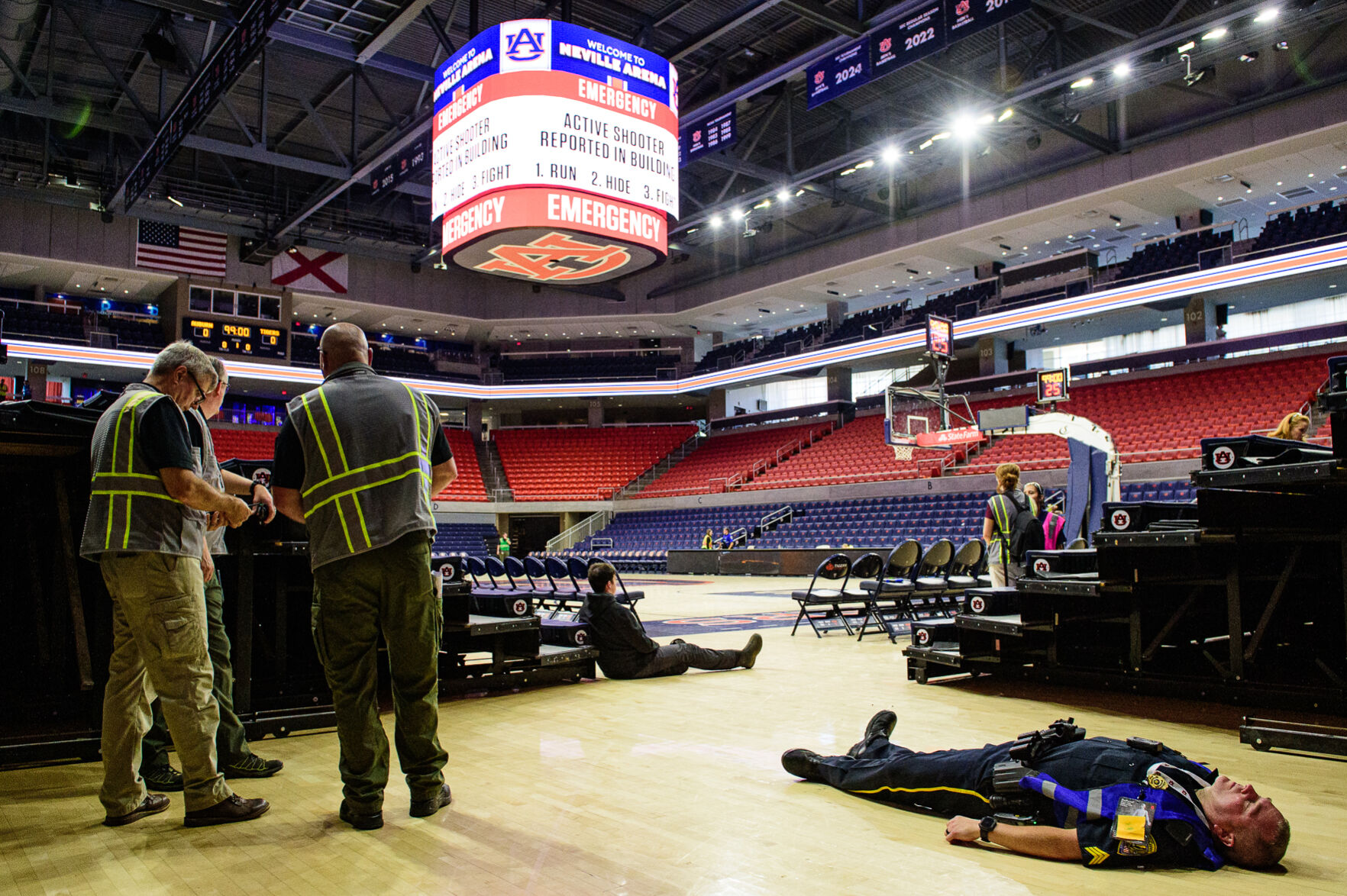 Auburn emergency services hold active shooter drill