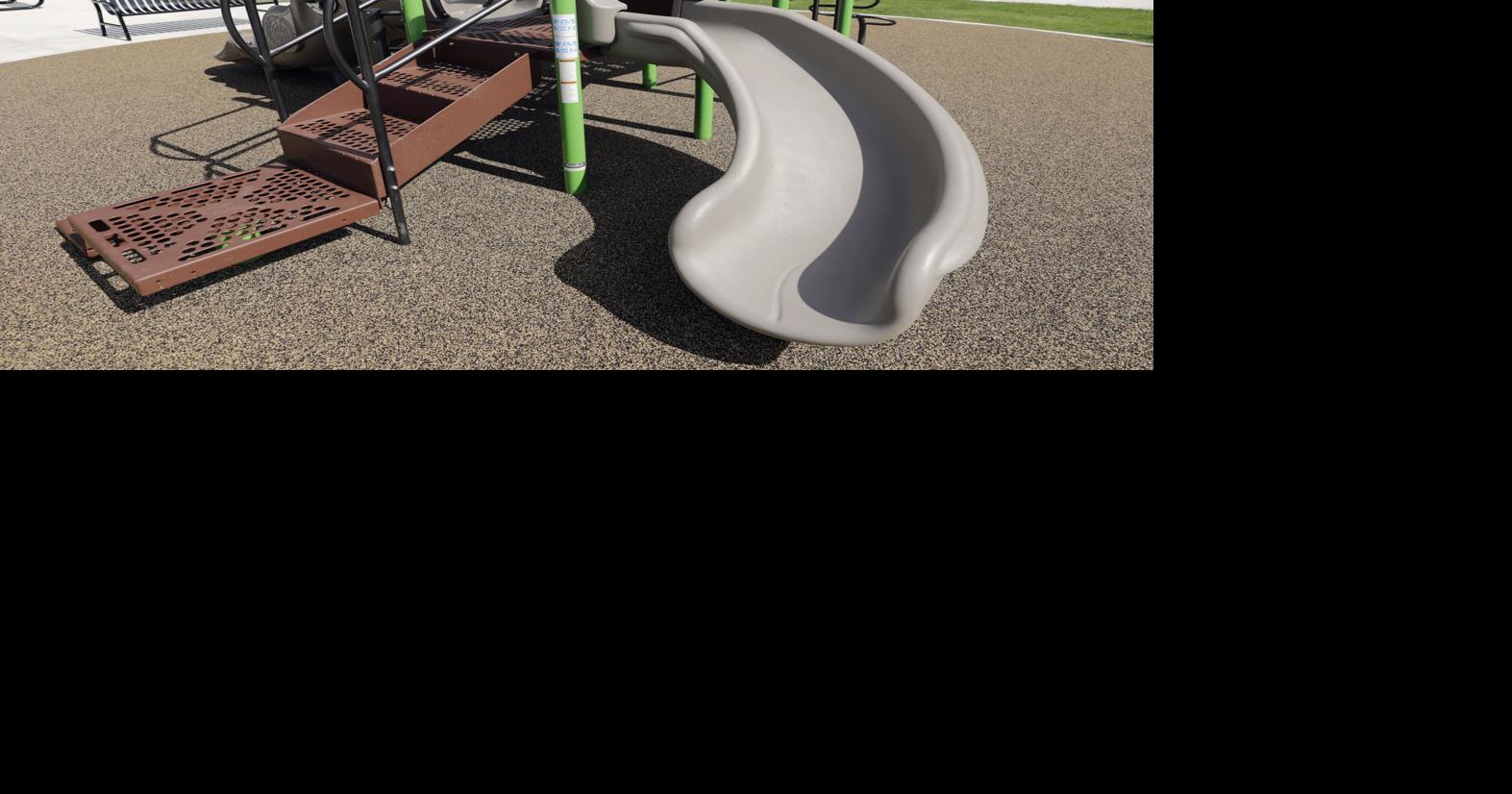 Sam Harris Park reopens with Auburn’s first poured in place playground