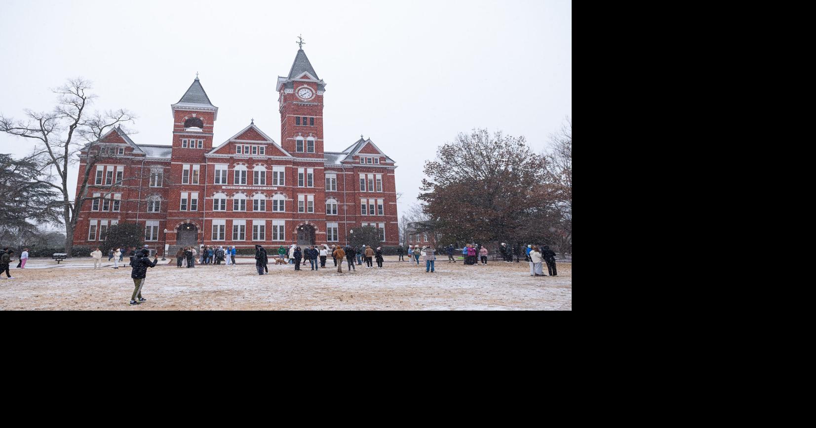 Auburn addressing claim of racial slur drawn in snow