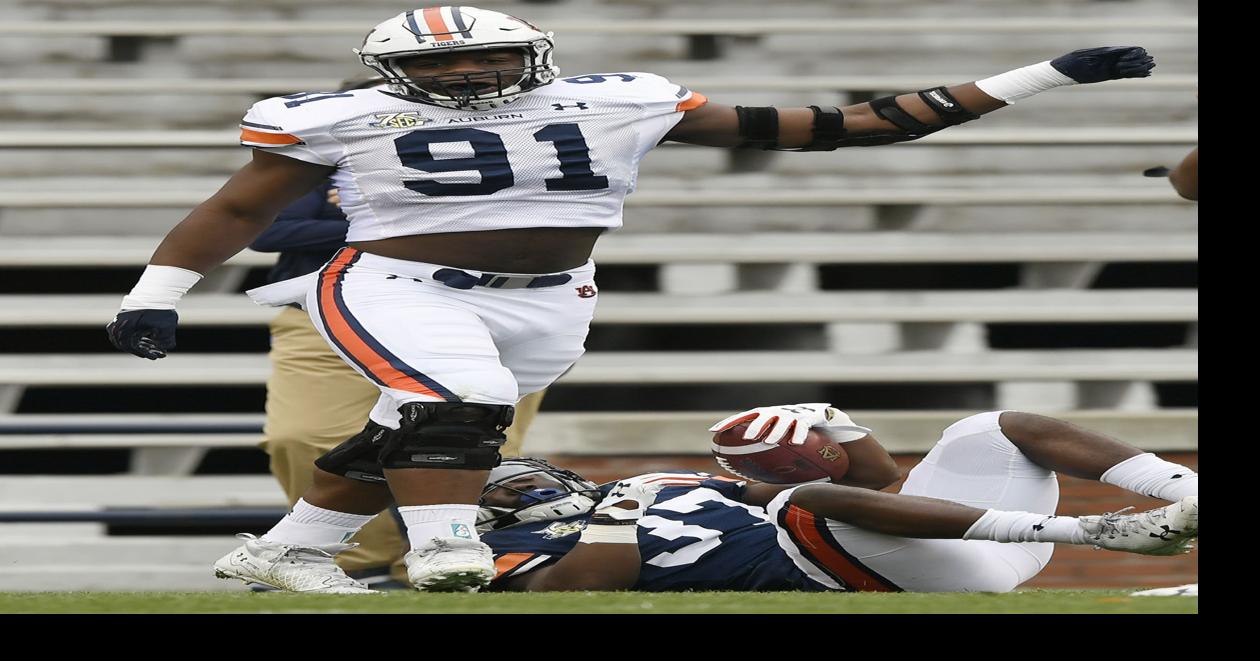 A-Day MVP Nick Coe proving he’s a scary talent on Auburn’s defensive line