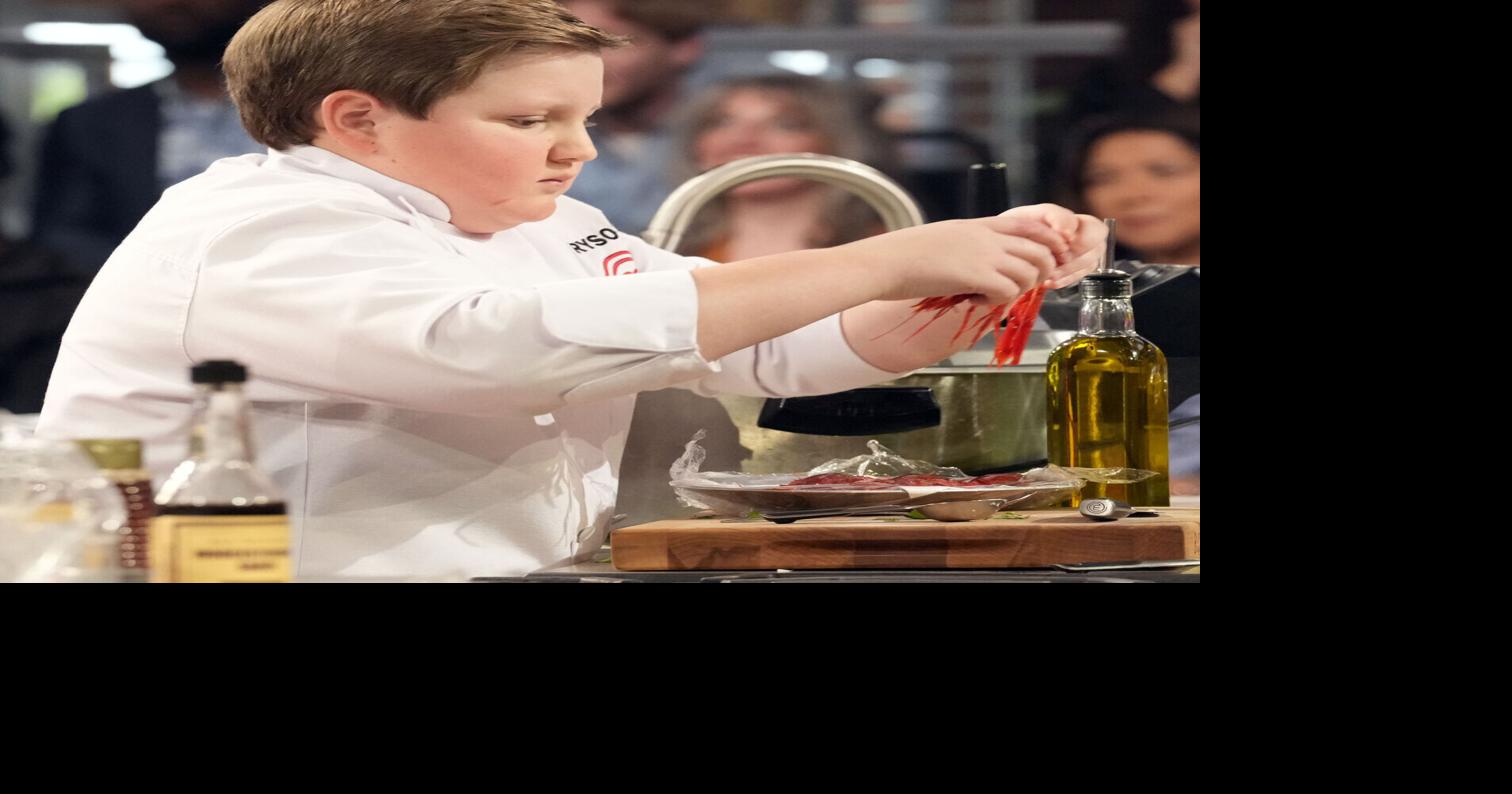 Bryson McGlynn competes on the MasterChef Junior finale