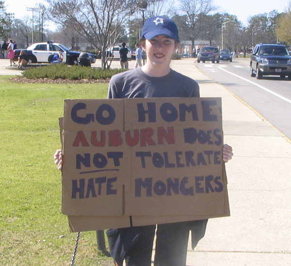 AU students take a stand against Phelps protest