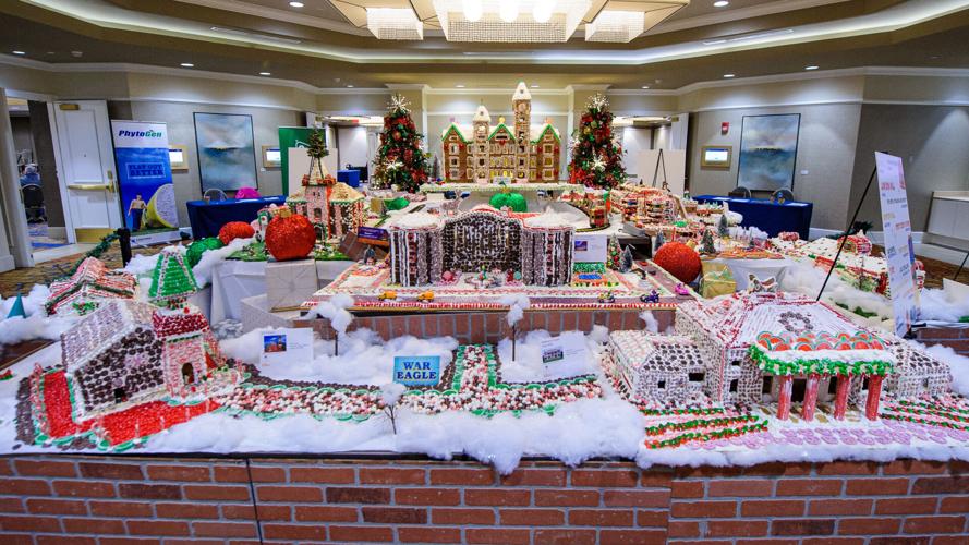 Using hundreds of pounds of gingerbread and icing, Hotel at Auburn ...