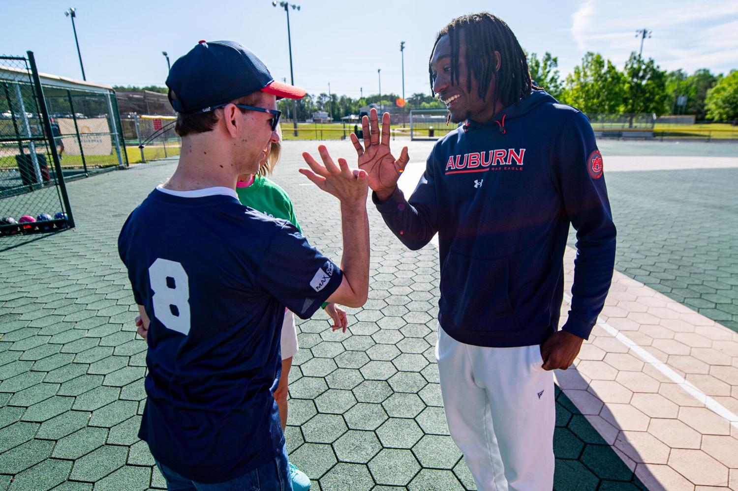 Auburn baseball's Chris Stanfield giving to Miracle League