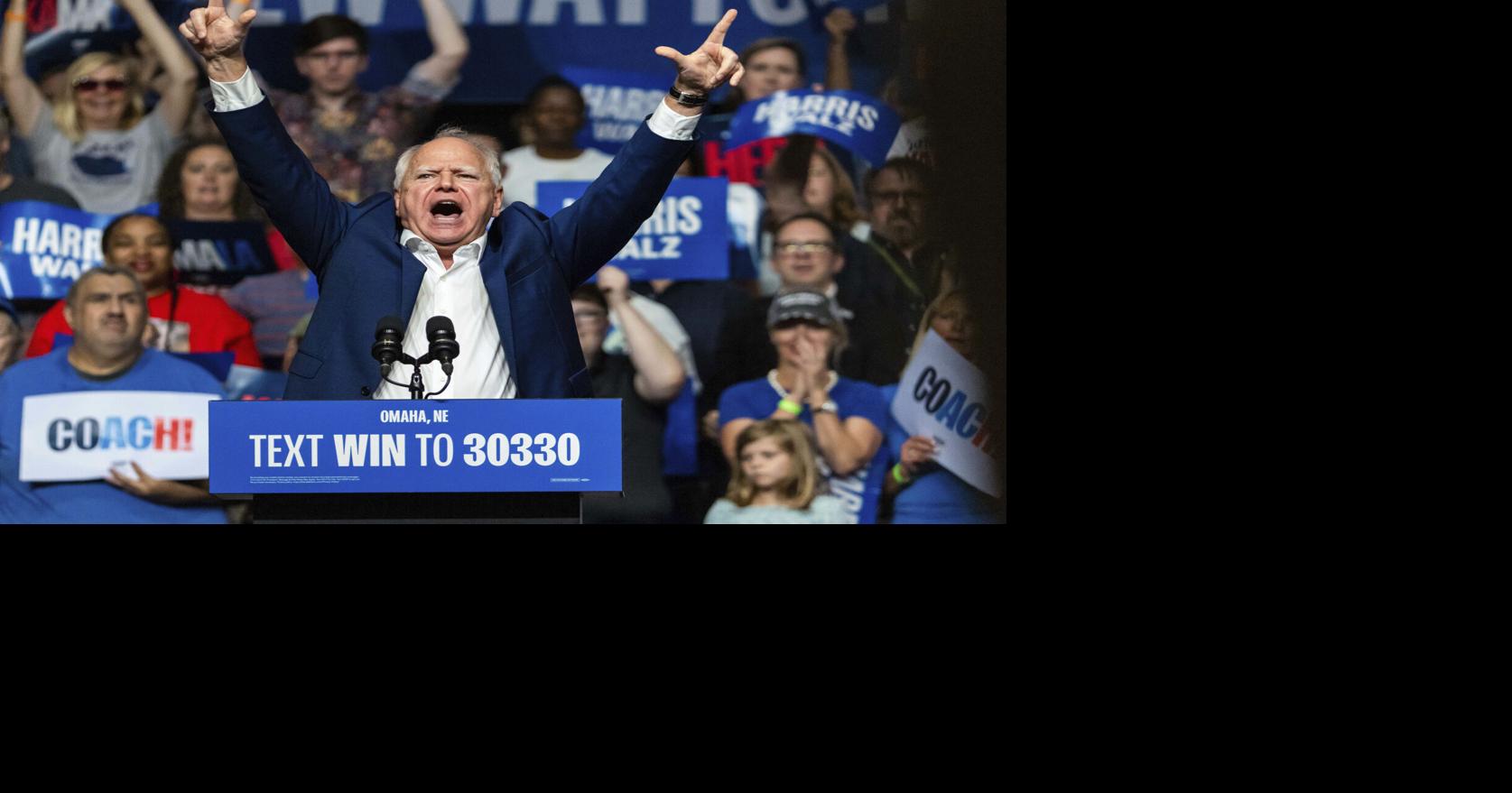 Photos: Democratic vice presidential nominee Minnesota Gov. Tim Walz