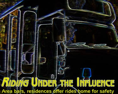 Riding Under the Influence - Area bars, residences offer rides home for ...