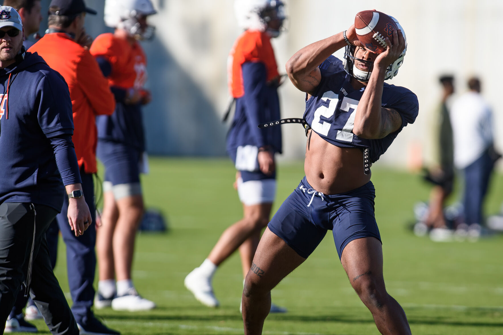 Hugh Freeze says Jarquez Hunter best running back he has coached