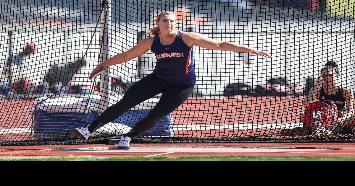 Auburn's Rachel Dincoff ready for discus and shot put at NCAA Championships