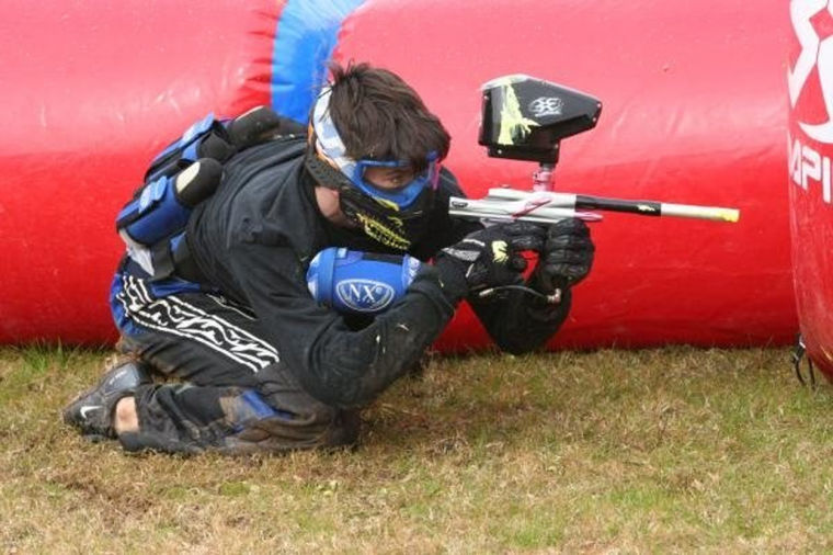 Auburn paintball team painting the town