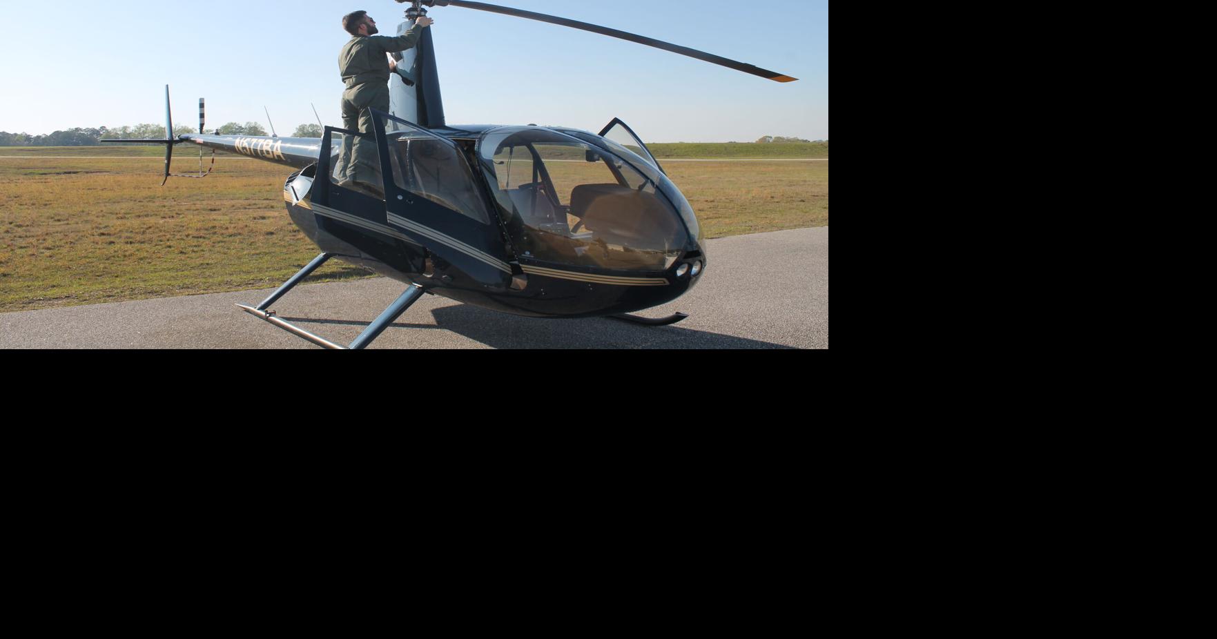 Local pilot flies high at new helicopter school in Auburn