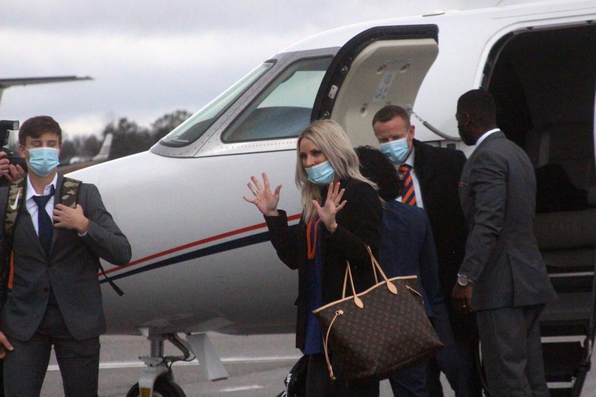 PHOTOS: New Auburn football coach Bryan Harsin lands at Auburn airport