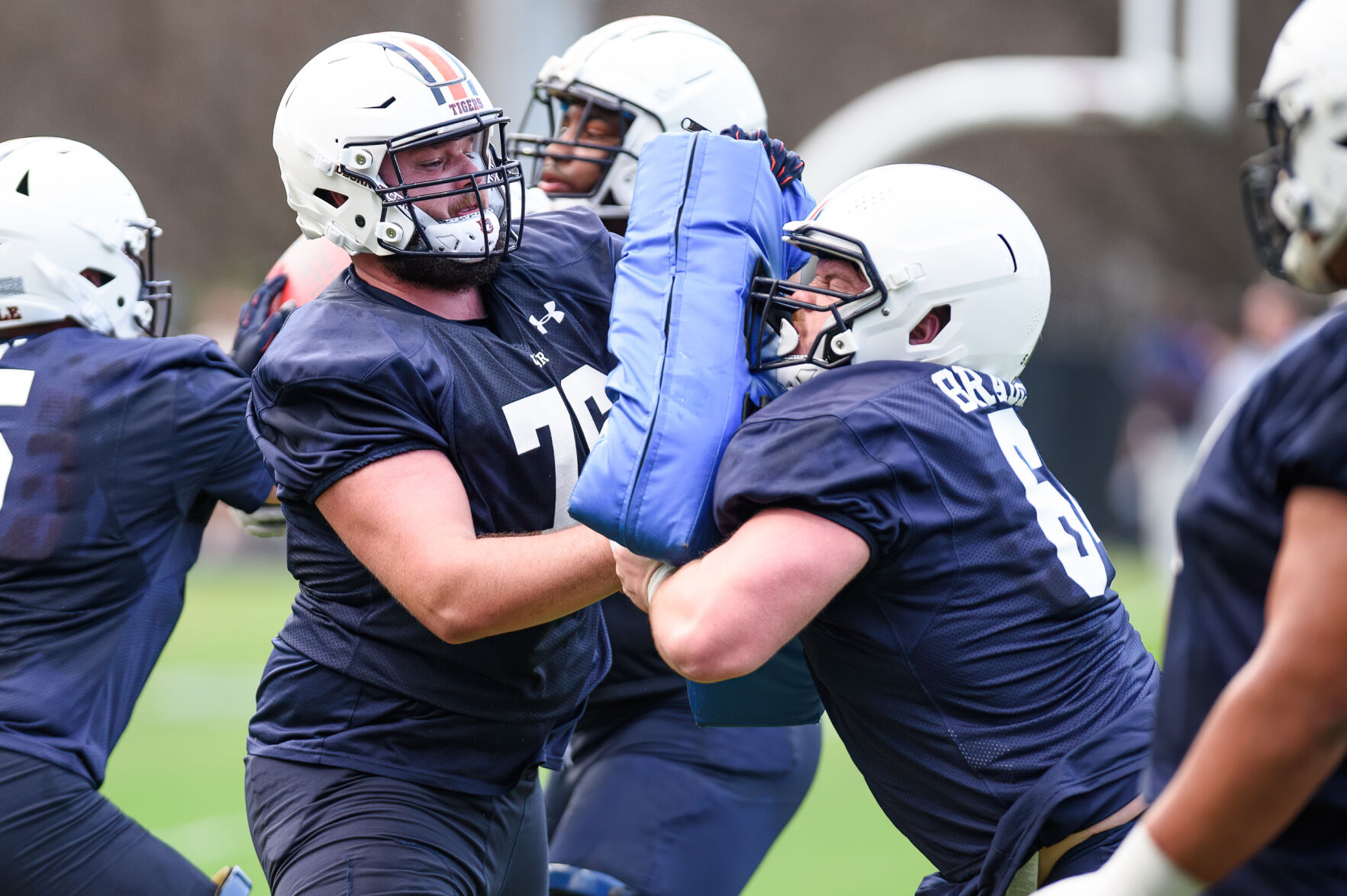 Auburn’s offensive line overhaul is in full swing