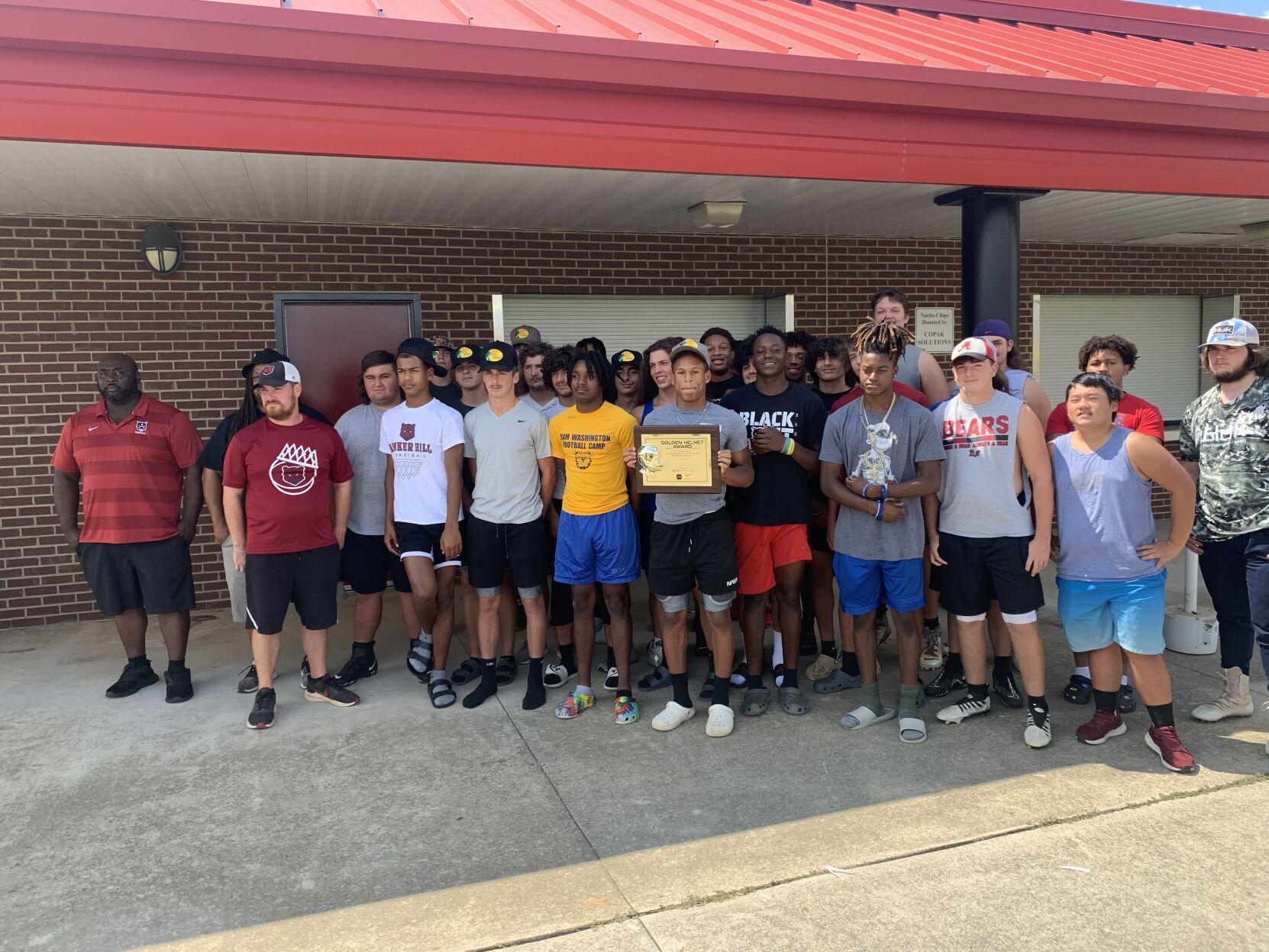 Week 1 WNNC Coca-Cola Golden Helmet Award Winner (Bunker Hill's Jason ...