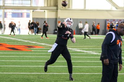 OSU quarterback Alan Bowman finding ways to improve heading into 7th ...