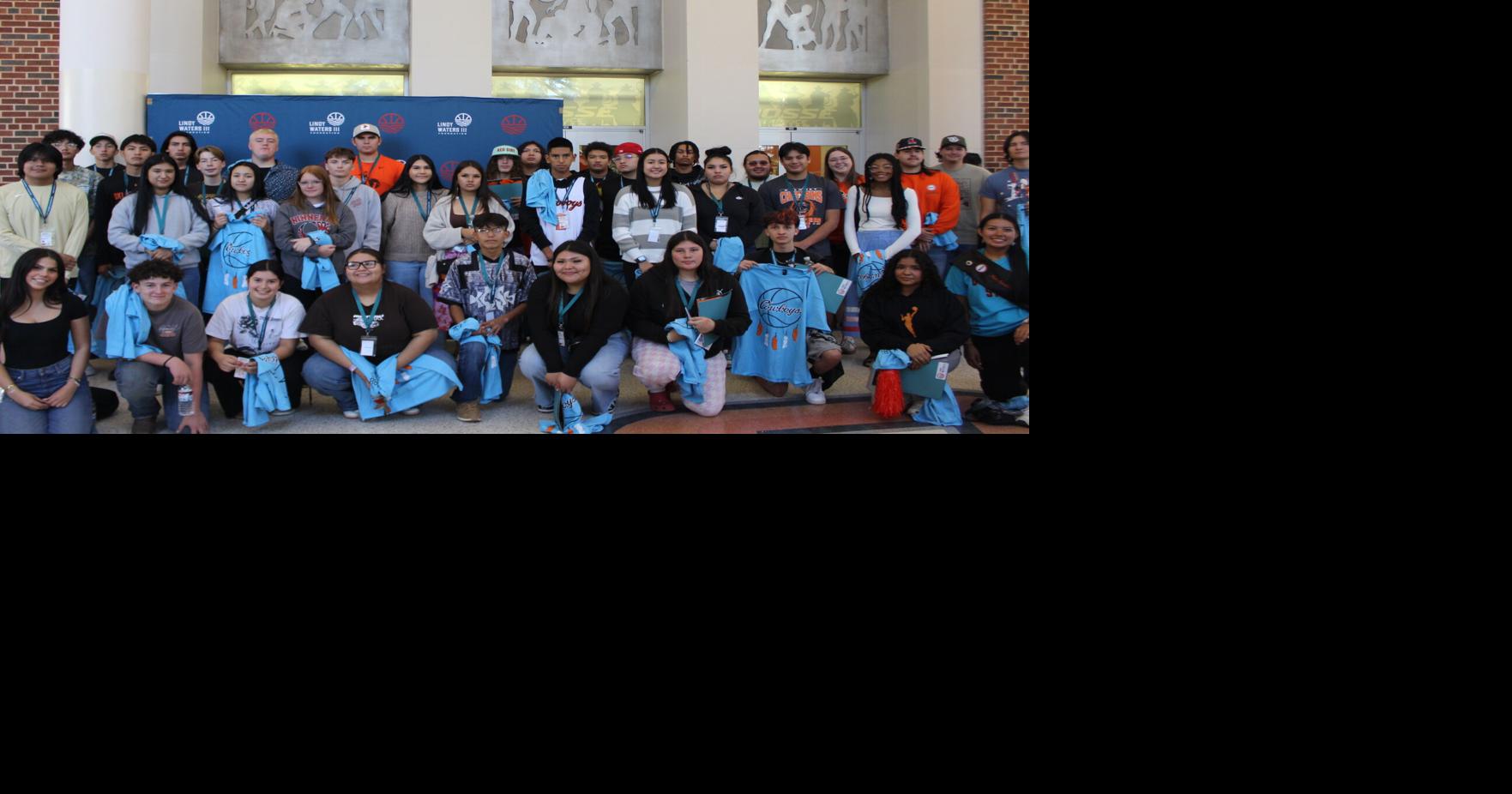 Lindy Waters III Foundation brings Native American students to tour campus, attend N7 game | OSU ...
