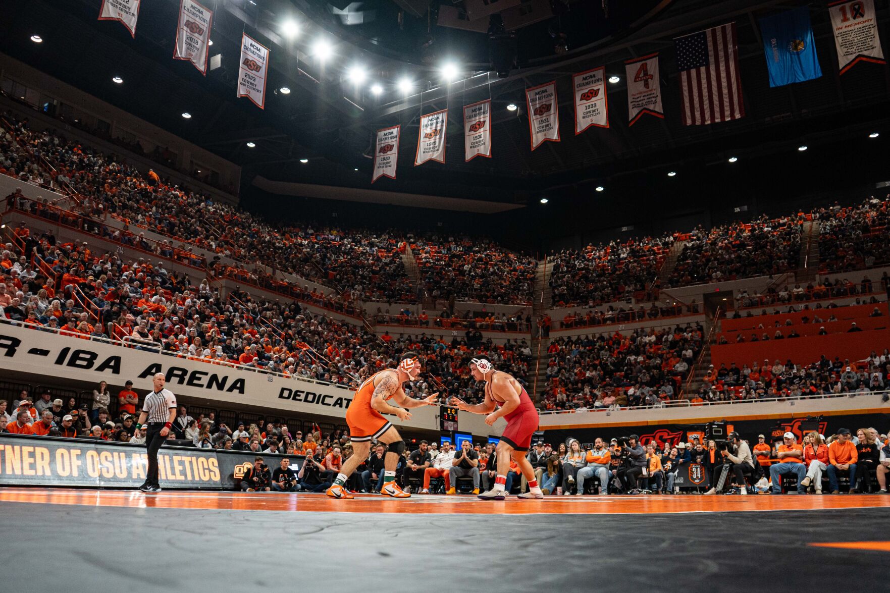 Photo Gallery: Cowboys Win Bedlam Wrestling in Front of a Sellout Crowd ...