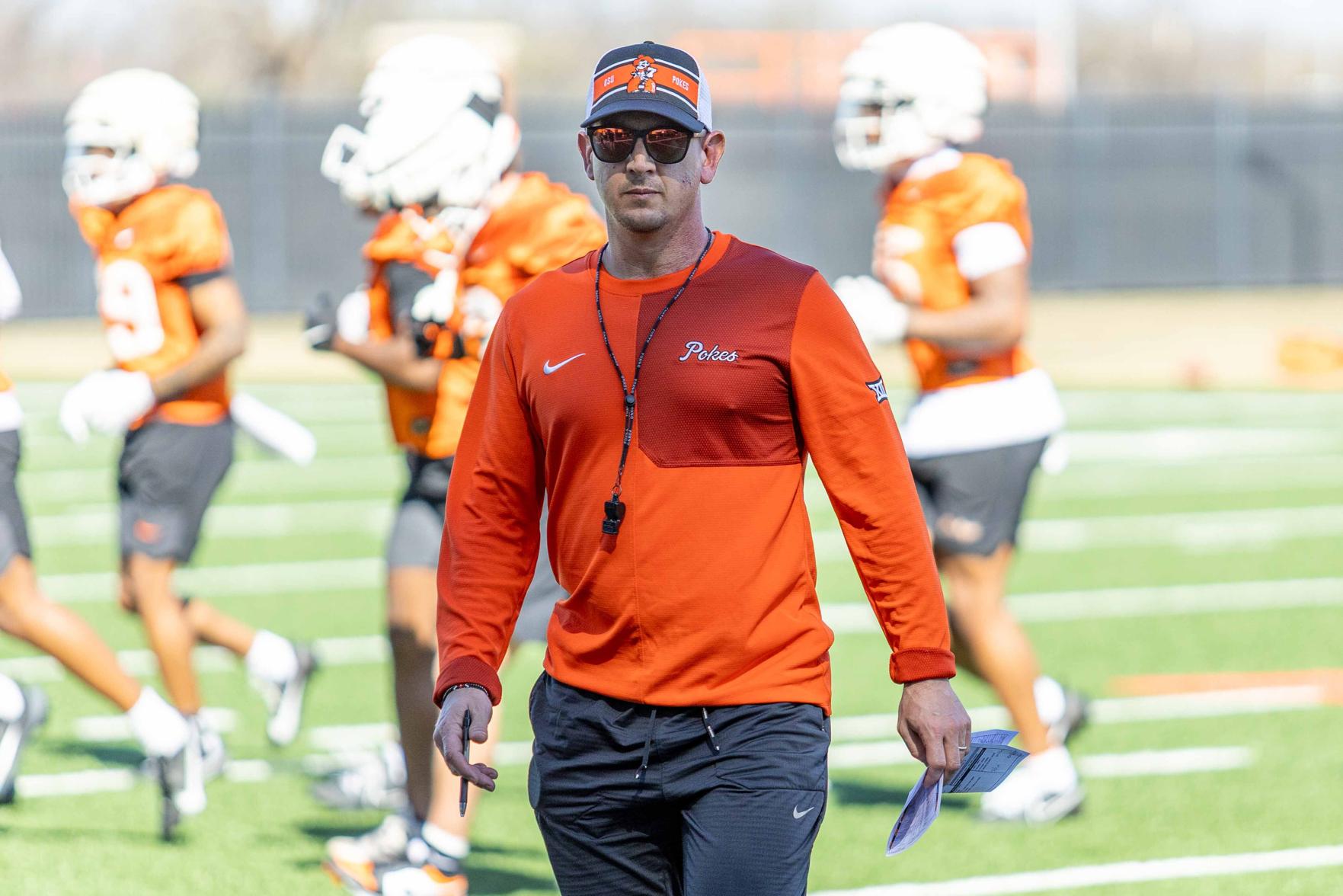 'Ultimate team sport': Eric Morris embraces balance in first OSU spring ...