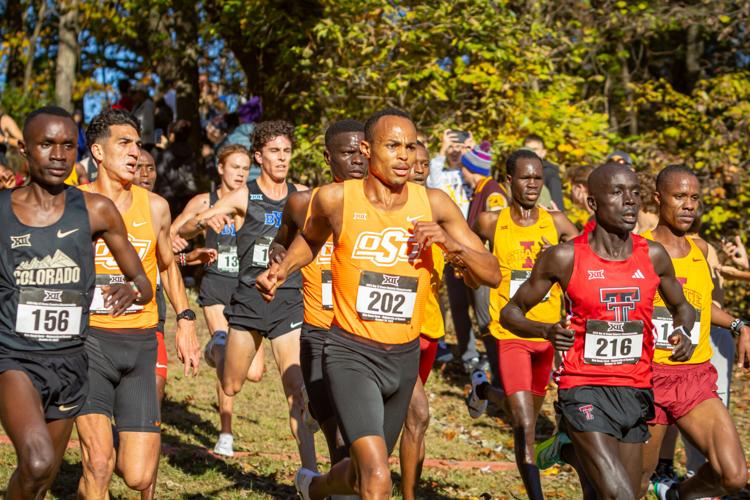 OSU's Brian Musau makes history with third straight Big 12 title ...