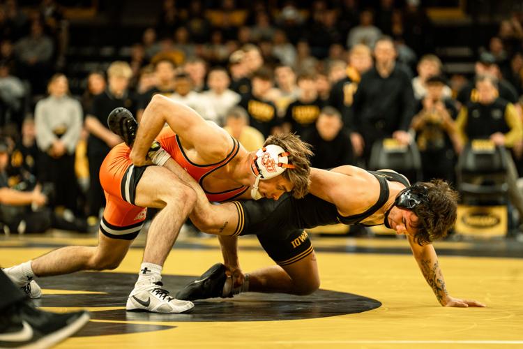 Gallery: Oklahoma State Cowboy Wrestling against Iowa Hawkeyes ...