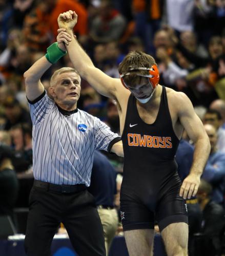 Rogers flexing at NCAA Wrestling Championships | Sports | ocolly.com