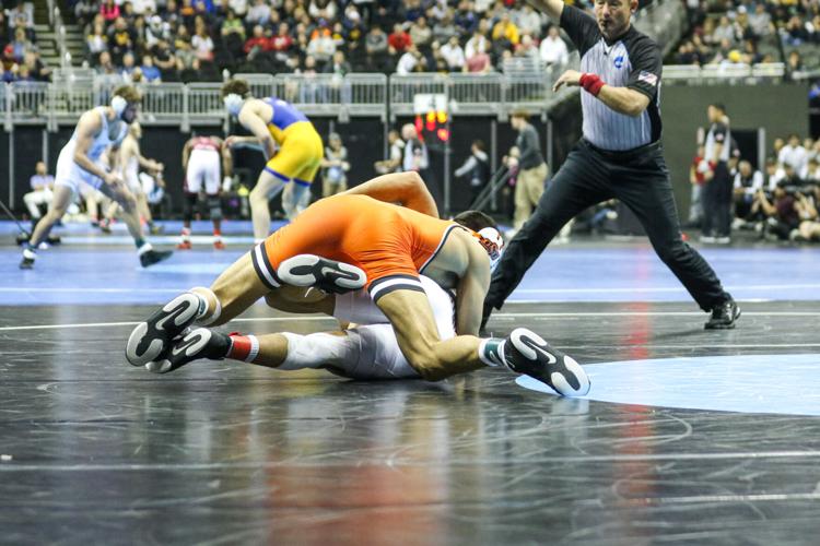 PHOTOS: Izzak Olejnik in Session V of NCAA Wrestling Championships ...