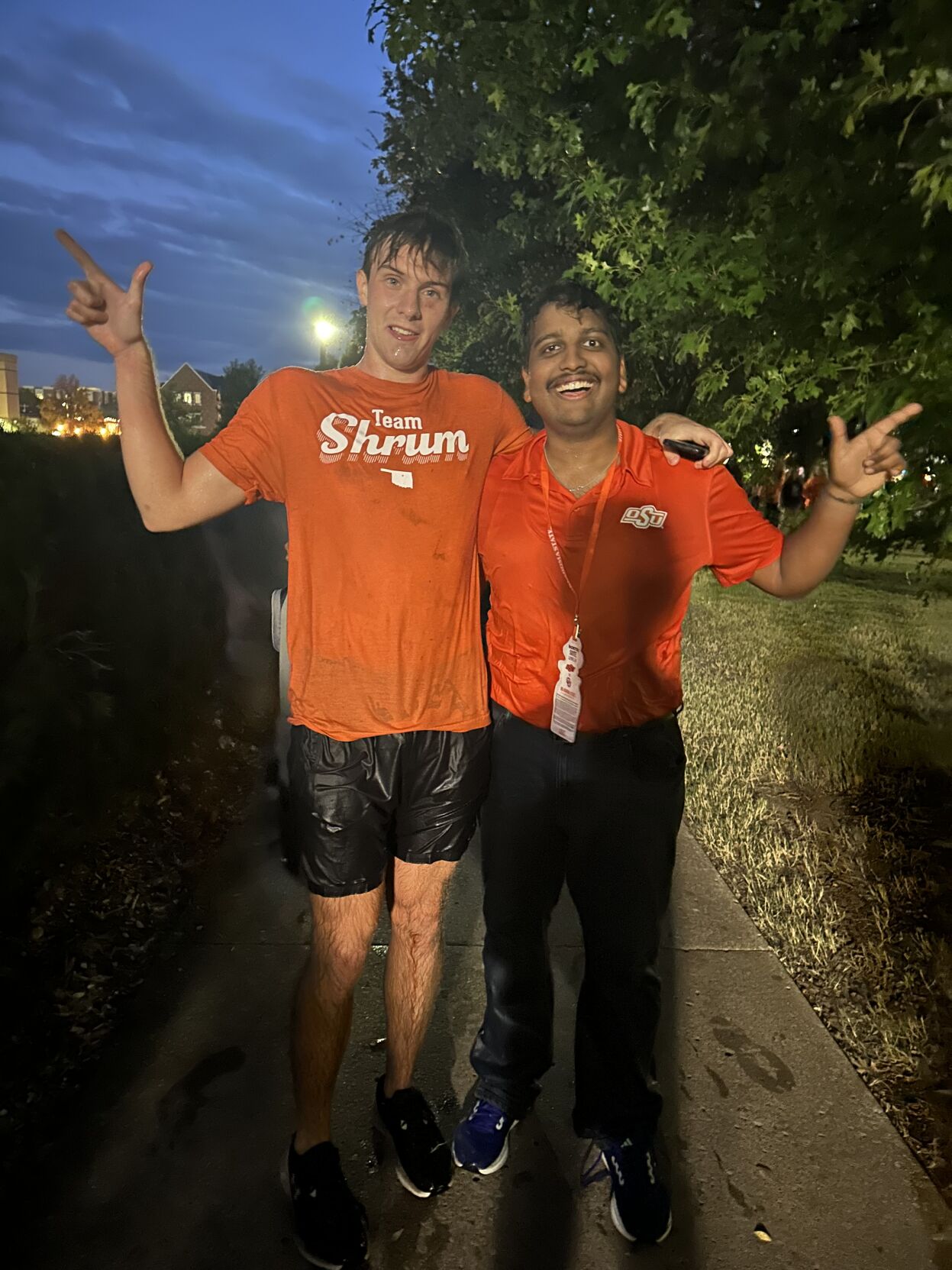 The prized post: The walk with OSU fans, goal post to Theta Pond after ...