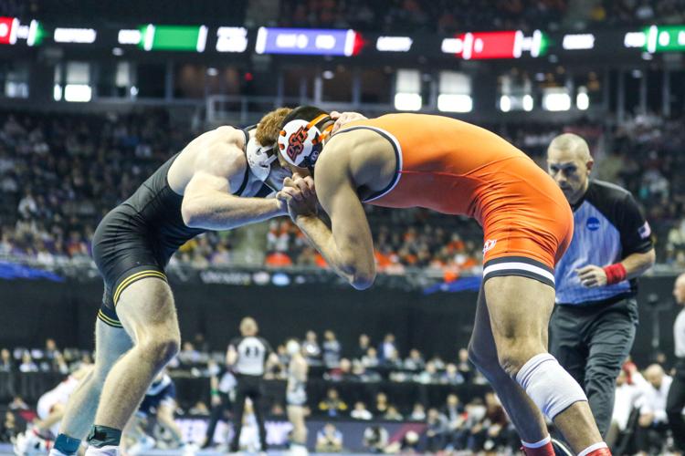 PHOTOS: Izzak Olejnik in Session V of NCAA Wrestling Championships ...