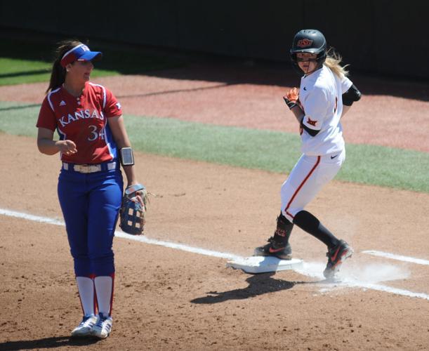 Jayhawks sweep OSU softball with extra-innings victory | Sports ...