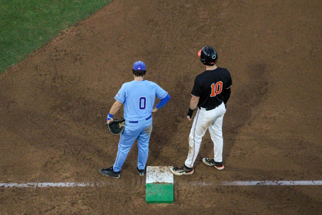 College baseball has a double bag at first base; why and what does it ...