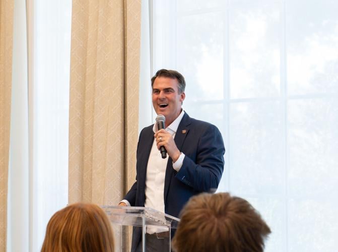 Gallery: Oklahoma Governor, Kevin Stitt, Speaking at University House ...