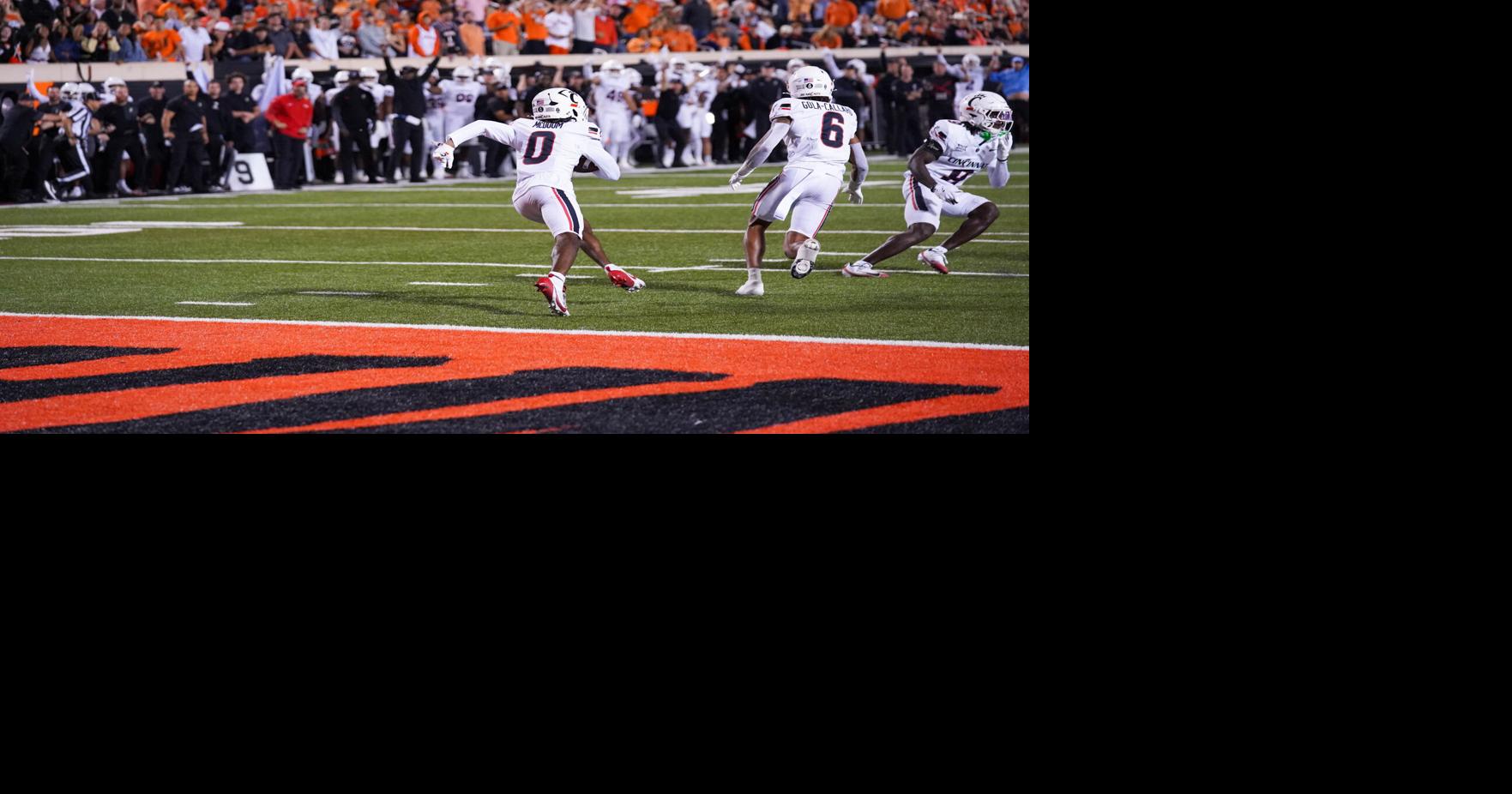 Play of the game: Cincinnati pick six puts game out of reach | Football ...