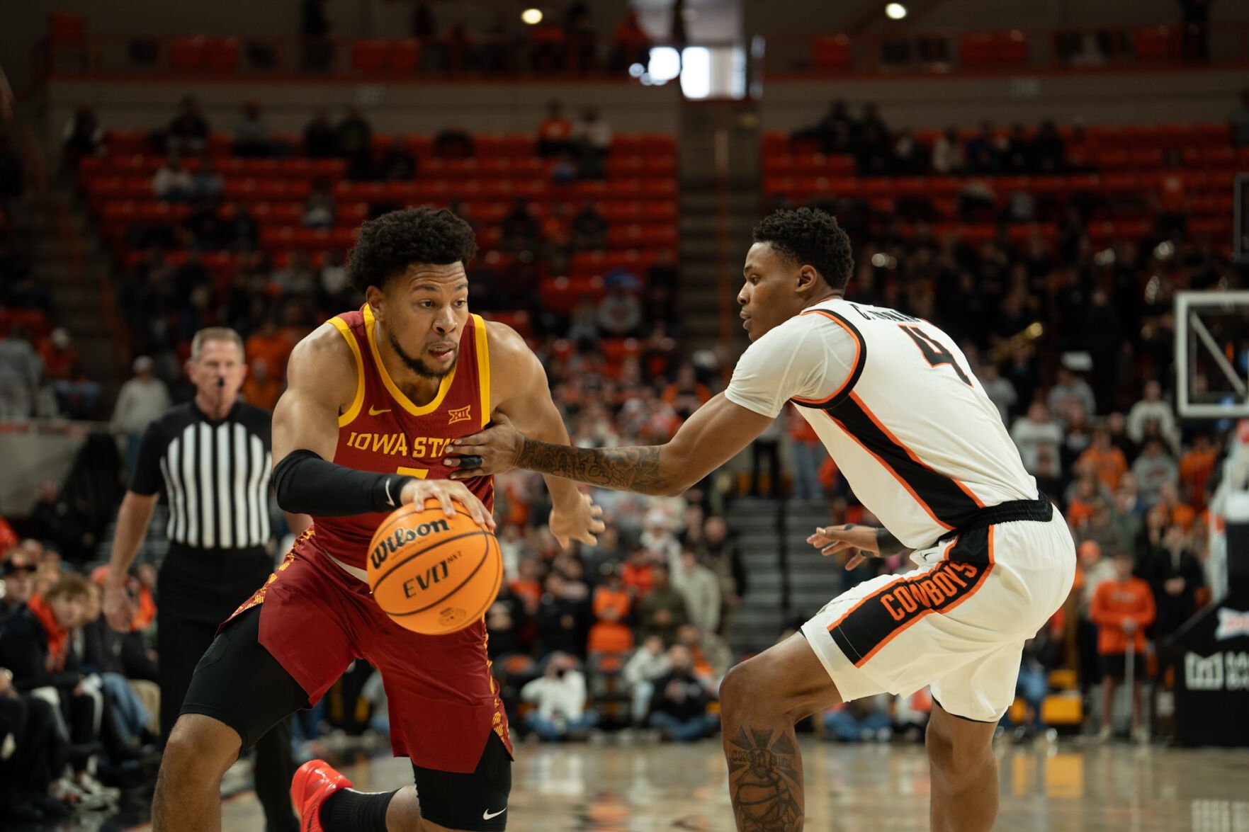 OSU Cowboys fall to No. 9 Iowa State | Men's Basketball | ocolly.com