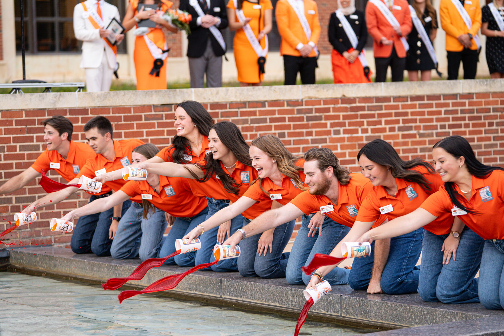 See our best photos from the Homecoming fountain dyeing and the ...