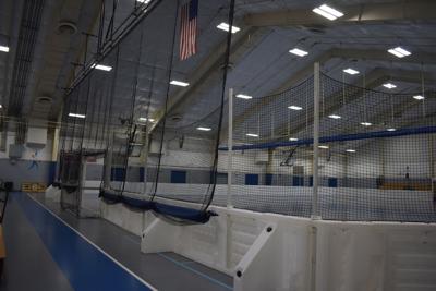 New indoor soccer portable mesh wall at Northside Park | Sports ...