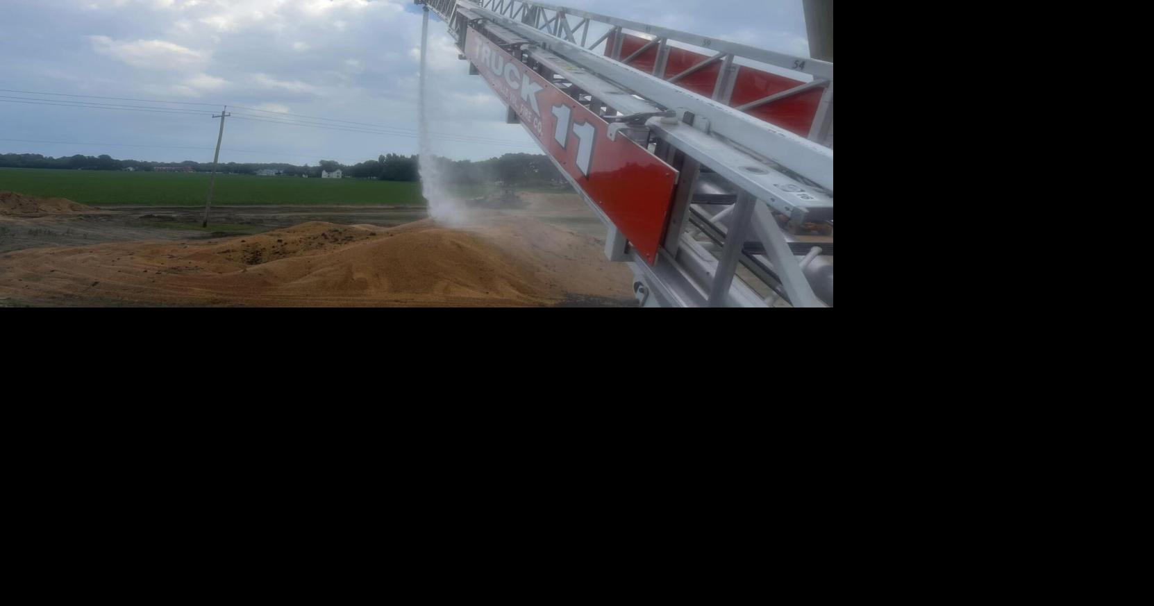 Snow Hill grain silo fire keeps crews, officials busy; air quality ...