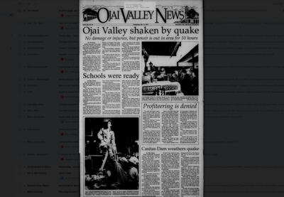 30th anniversary of Northridge earthquake | County | ojaivalleynews.com