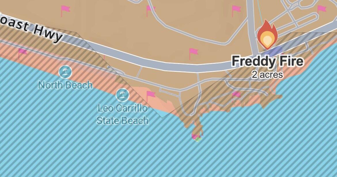 Freddy Fire sparks on PCH, contained as of 1:47 p.m. | County ...