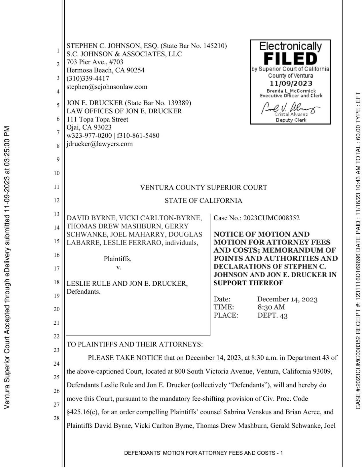 Attorney’s fees awarded in SLAPP suit that is pending on appeal | Crime ...