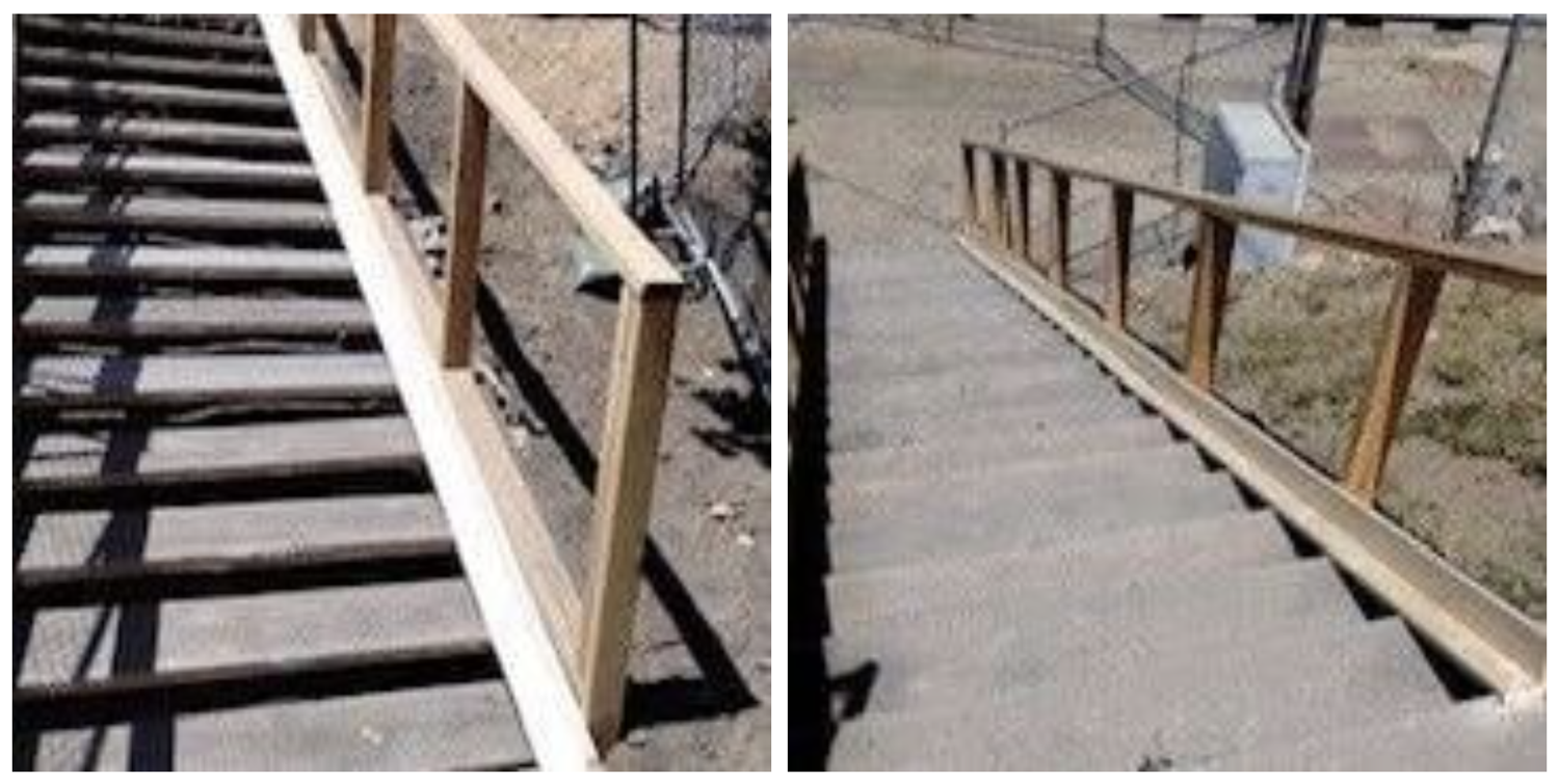 Bike rails on SR-150 foot path installed, no change in estimate to re ...