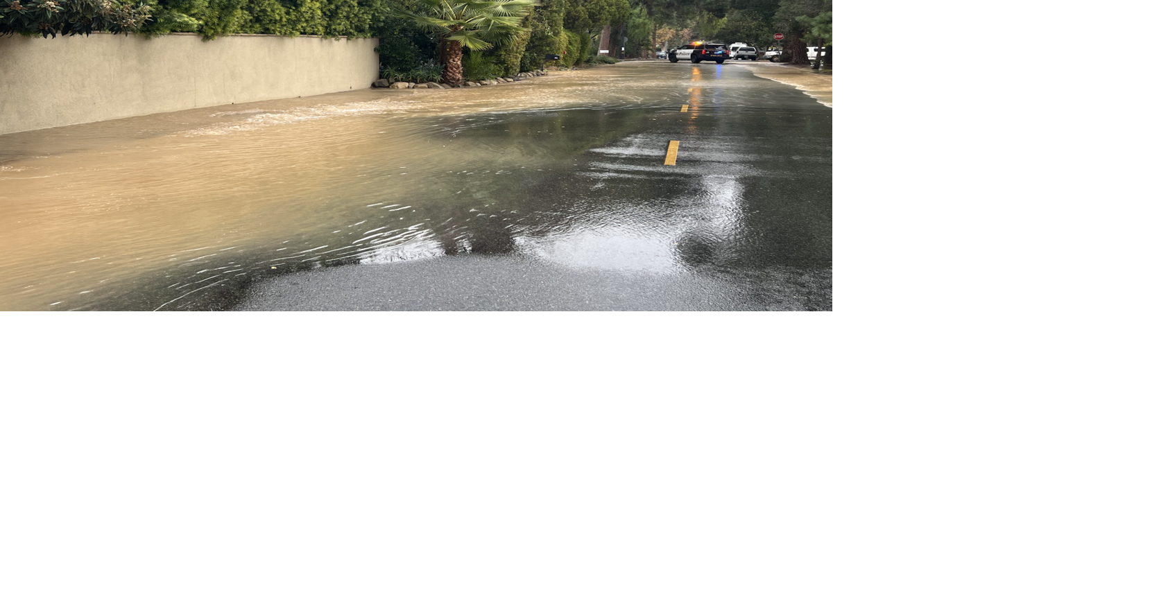 Water main rupture on Aliso Street causes water shut off | News ...