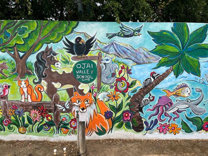 Ojai’s biosphere bursts open in OVS mural | Culture | ojaivalleynews.com