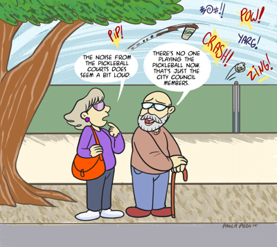 There's no one playing pickleball | Editorial Cartoon | ojaivalleynews.com