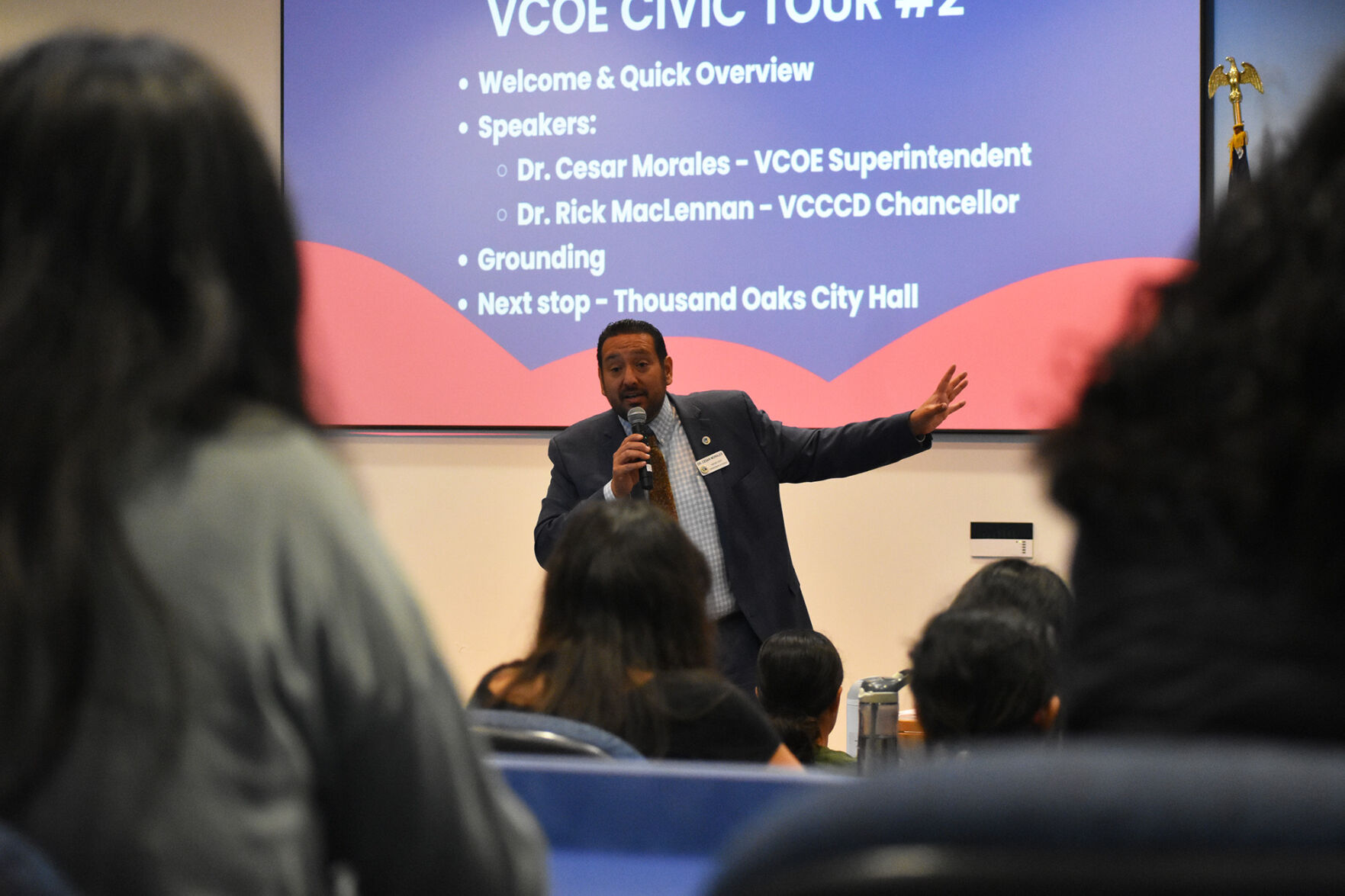 Students learn the ins and outs of local government during a civic tour ...