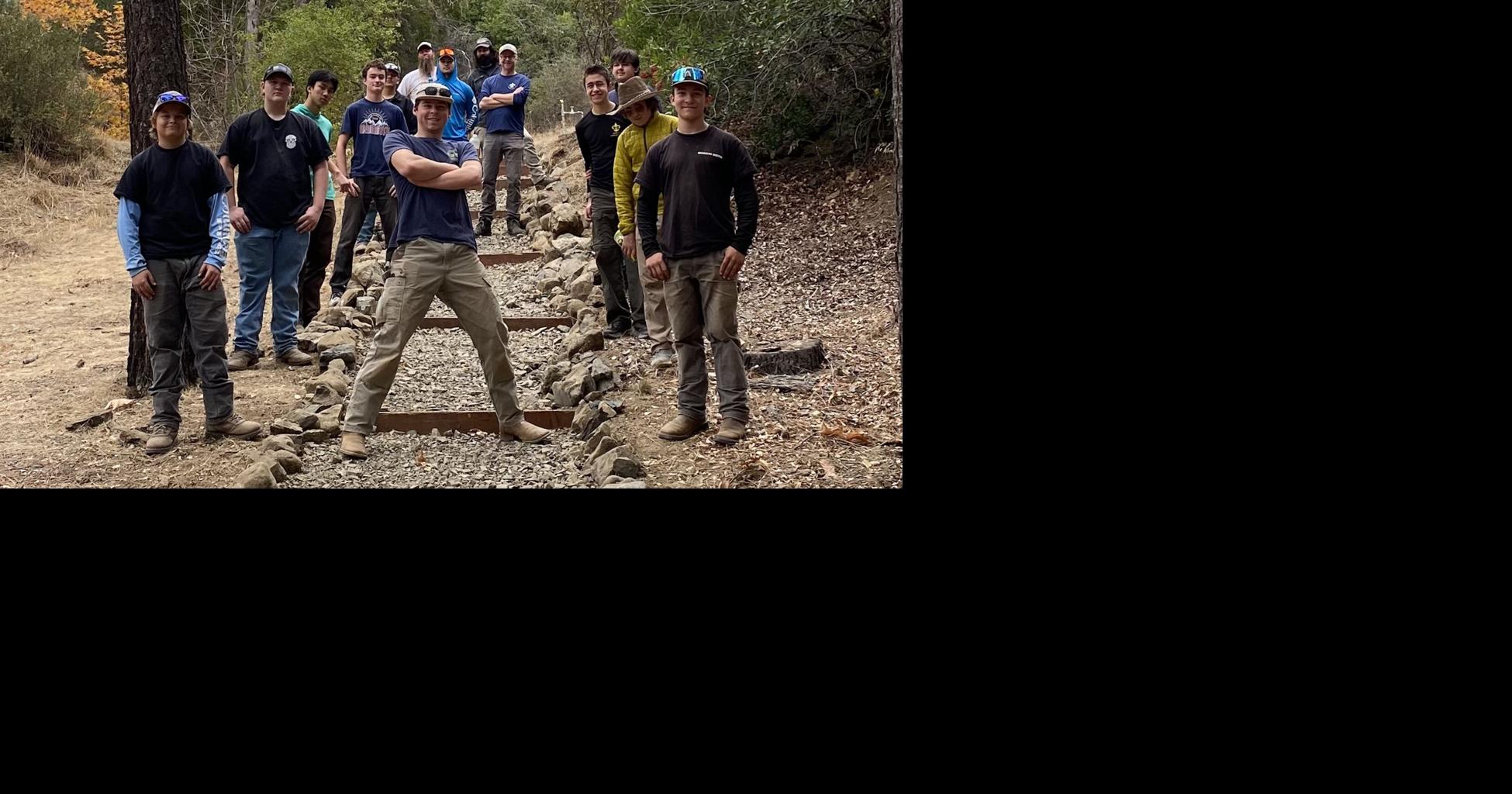 Eagle Scout rebuilds Wheeler Gorge stair path on winter solstice ...
