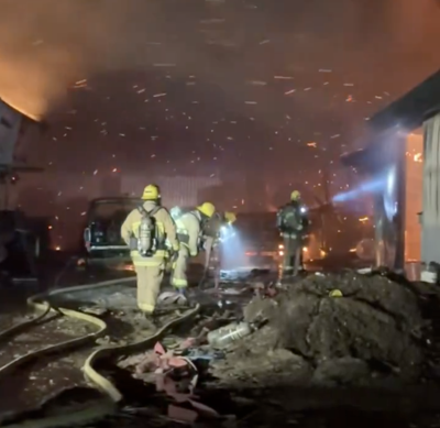 Fire crews working to knock down structure fire in Santa Paula | County ...